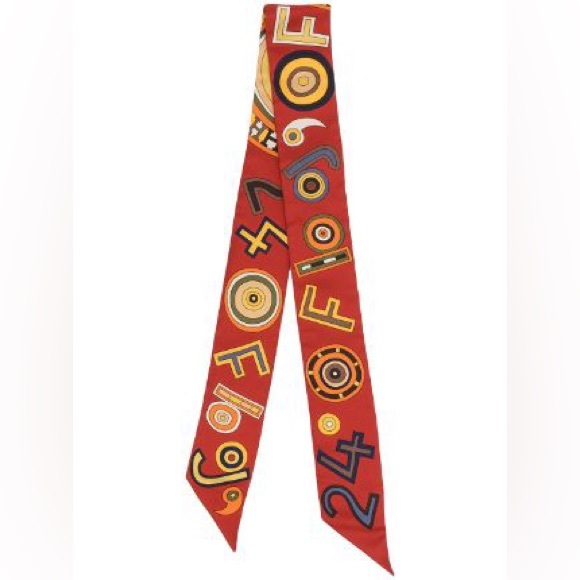 Hermes | Accessories | Authentic Vintage Herms 0 Silk Twilly 24 ...